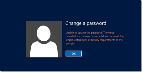 [Solved] unable to update the password. The value provided for the new password does not meet ...